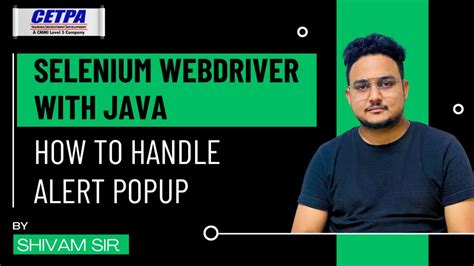 Selenium Webdriver With Java How To Handle Alert Popup Youtube