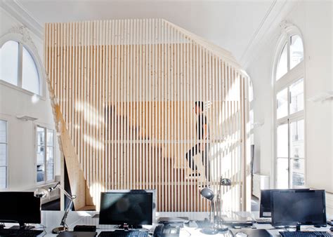 Wooden Meeting Rooms By Estelle Vincent Include A Slide