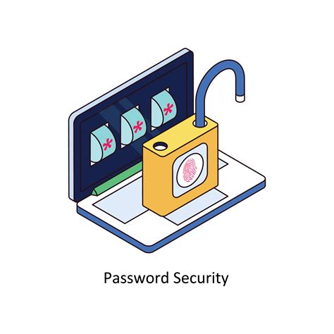 Password Security Vector Isometric Icons Simple Stock Illustration