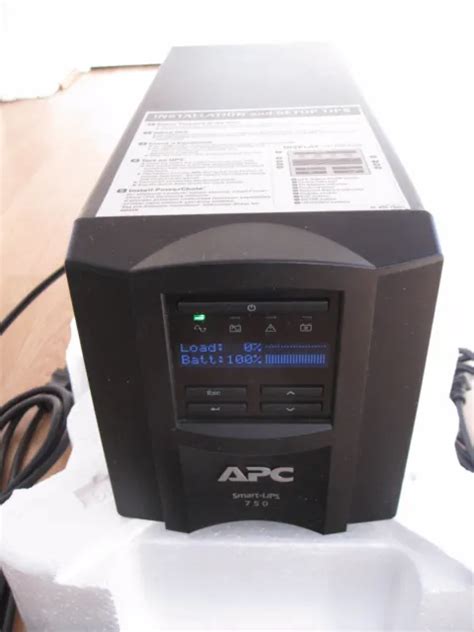 APC SMART UPS SMT 750i VA LCD TOWER UPS WITH NEW RBC48 BATTERY CABLES 1166 179 99 PicClick UK