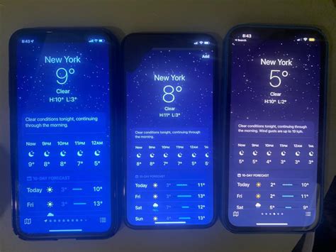 How Does The Ios Weather App Show Different Temperatures For The Same City At The Same Time R Ios