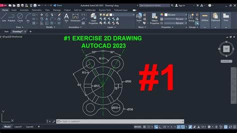 Autocad 2d Exercise 1 A Quick And Easy Guide Youtube
