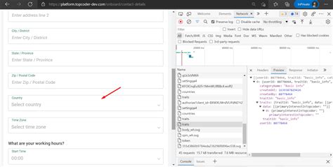 country field is not prefilled with the value entered during signup · issue 159 · topcoder