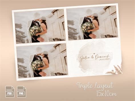 Wedding Photo Booth Template Wedding Photo Booth Template Triple 4x6