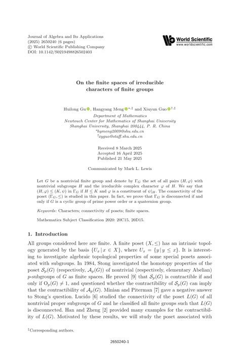 On The Finite Spaces Of Irreduciblecharacters Of Finite Groups