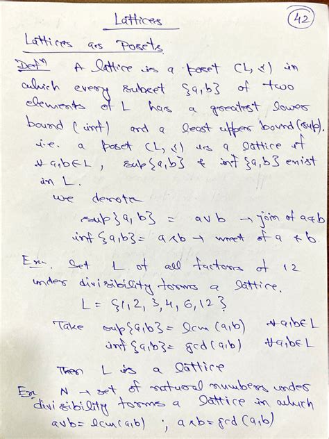 lattice theory pdf