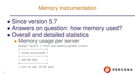 Performance Schema For Mysql Troubleshooting Ppt