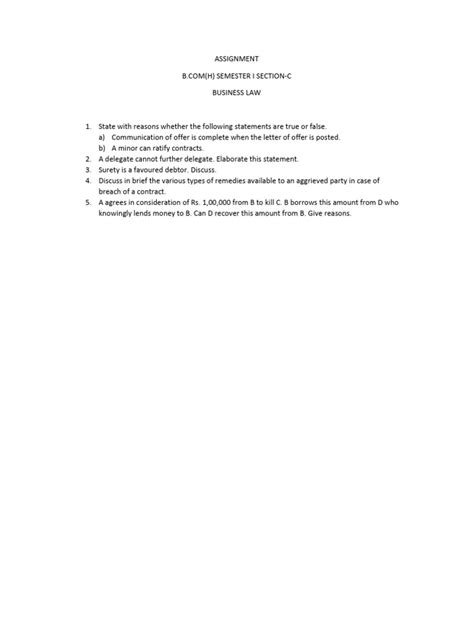 Bl Assignment Pdf
