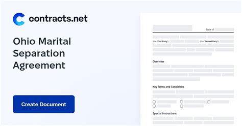 Download Ohio Marital Separation Agreement Form Pdf