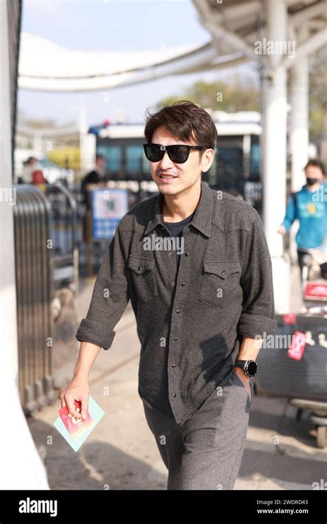 Chinese Actor Yuan Wenkang Appears At The Airport In Guangzhou City