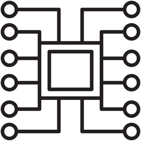 Processor Chip Microchip Circuit Icon Download On Iconfinder