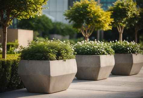 Extra Large Concrete Planters For Outside Enhance Your Garden Space