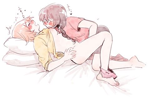 Rule 34 2girls Rnclosed Eyes Arched Back Blonde Hair Blush Braid Breakfastb Breasts