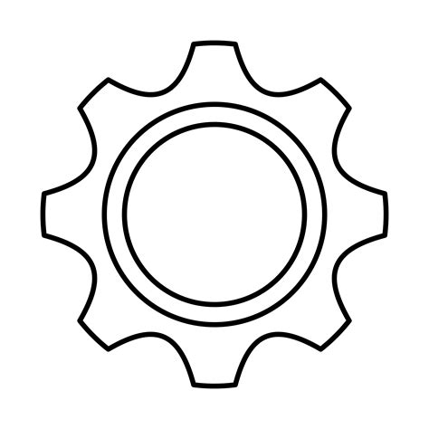 Gear Settings Setup Isolated Icon 2724164 Vector Art At Vecteezy