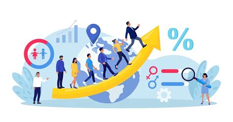 Premium Vector Overpopulation Human Crowd Density Growth On Earth Demographic Statistics Data