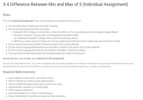 Solved 54 Difference Between Min And Max Of 3 Individual
