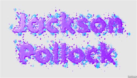 Jackson Pollock Text Effect And Logo Design Celebrity