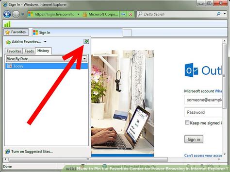 How To Pin The Favorites Center For Power Browsing In Internet Explorer