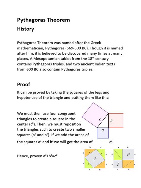 pythagoras theorem pdf science and mathematics
