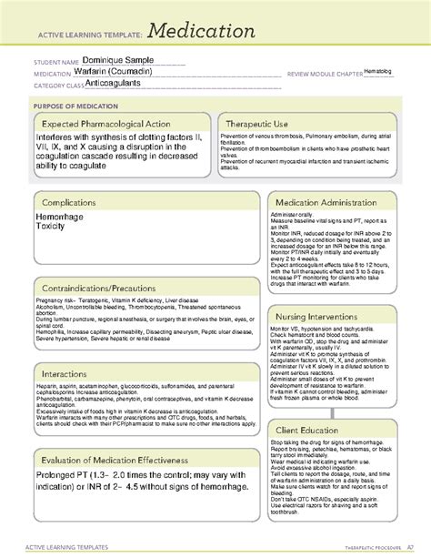 Warfarin Active Learning Template