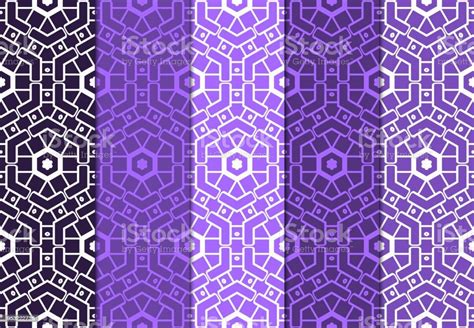 현대 완벽 한 패턴 배경 세트입니다 벡터 일러스트 레이 션 F 0명에 대한 스톡 벡터 아트 및 기타 이미지 0명 디자인 모던 양식 Istock