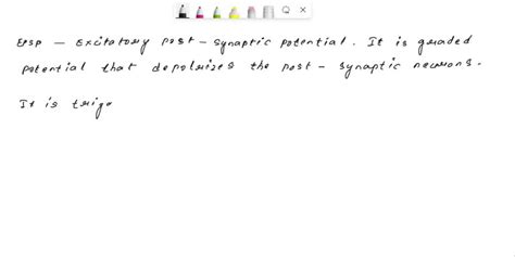 Solved What Is The Main Difference Between Epsp And Ipsp One Happens In Presynaptic Neurons