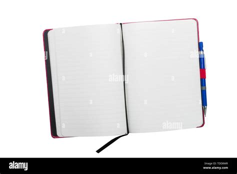 Notebook On White Background Stock Photo Alamy