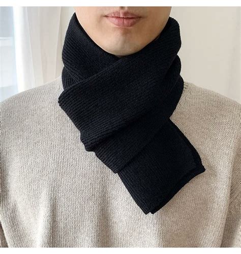 커플 쁘띠 목도리 짧은 남자 여자 숏 머플러 티몬