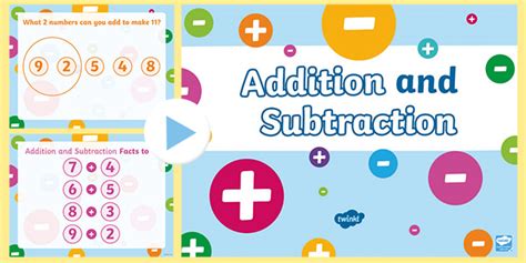 Addition And Subtraction Facts To PowerPoint