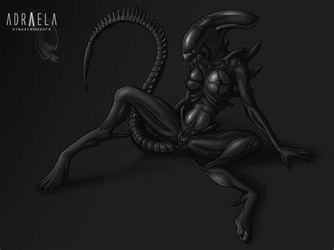 Rule 34 Alien Franchise Big Breasts Breasts Digitigrade Female Xenomorph Netherwulf Saliva