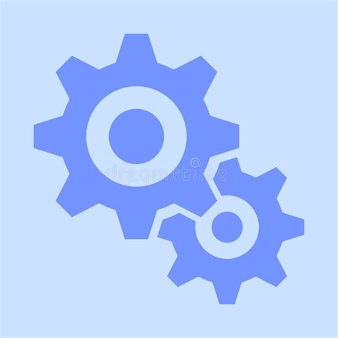 Setting Gear Illustration Vector Setting Gear Icon Vector Stock Vector