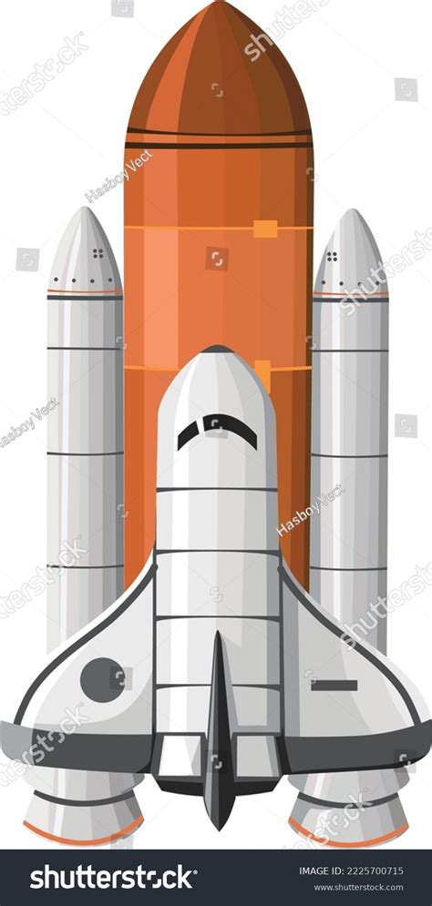 Spaceship Rocket Nasa Space Shuttle Icon Stock Vector Royalty Free 2225700715 Shutterstock