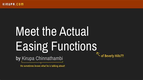 Meet The Actual Easing Functions In Css Youtube