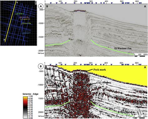 a the seismic section with the original amplitude b chaos