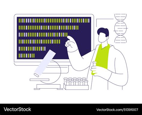 Gene Sequencing Abstract Concept Royalty Free Vector Image