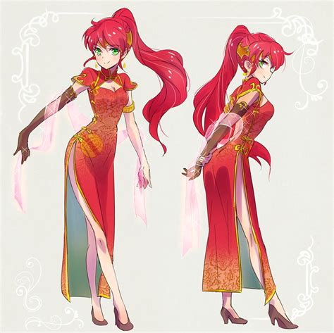 Pyrrha In A Qipao China Dress Rwby Know Your Meme