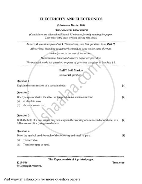 Electricity And Electronics Science ISC Class Set