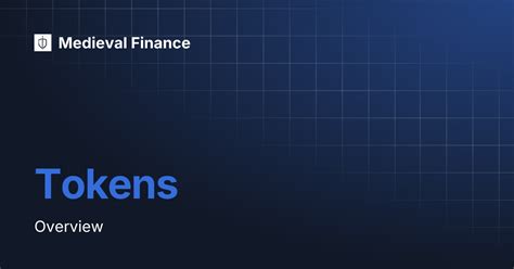 Tokens Medieval Finance