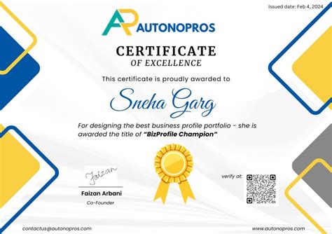 Sneha Garg On Linkedin Hello Everyone I Am Elated To Share That I Won The Title Of Bizprofile…