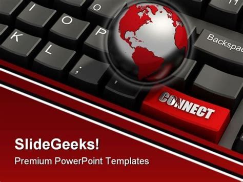 global connectivity computer powerpoint templates and powerpoint