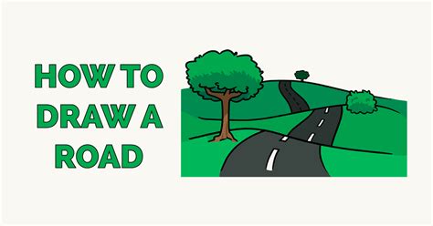 How To Draw A Road Really Easy Drawing Tutorial