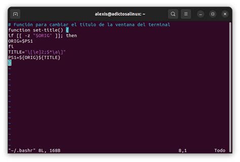linux ¿cómo renombrar título de ventana de terminal