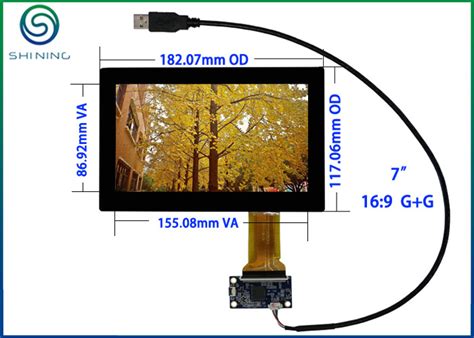 Usb 7 Capacitive Multi Touch Panel Screen Ito Glass For Intelligent