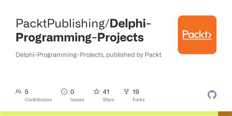Github Packtpublishingdelphi Programming Projects Delphi Programming Projects Published By