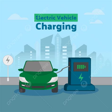 전기 자동차 충전 그림 벡터 템플릿 Psd 다운로드 디자인 자료 다운로드