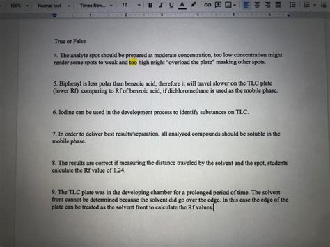 Solved Calculate The Rf Values For The Observed Chegg