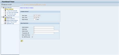 STATTRACE SAP Tcode Global Statistics Traces