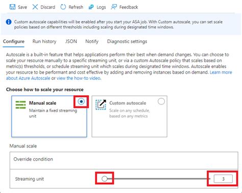 Azure Stream Analytics のストリーミング ユニットの自動スケーリング Azure Stream Analytics