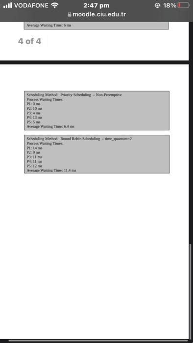 Solved 1 Of 4 Cpu Scheduler Simulator 20211208 Objectives
