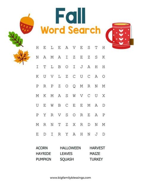 Free Printable Fall Activity Sheets Creative Printable